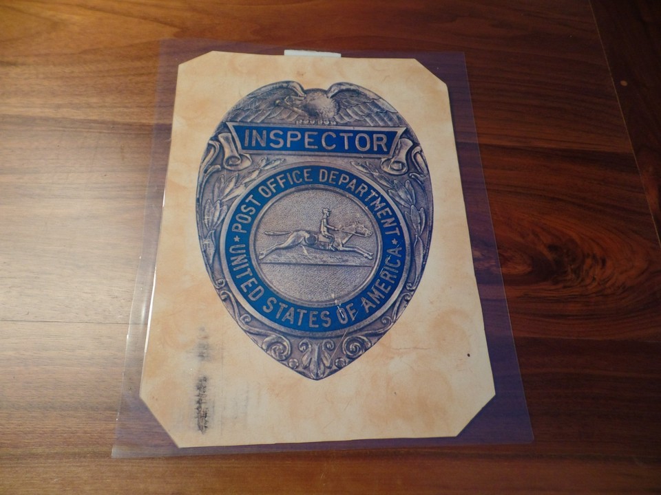 Large picture of U.S. POST OFFICE DEPT INSPECTOR BADGE | eBay