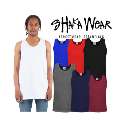 Shaka Wear Adult 6.0oz Active Cotton Sleeveless Tank Top | eBay