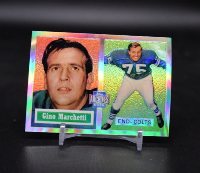 Gino Marchetti 2001 Topps Archives Reserve RC Rookie REFRACTOR Colts ...