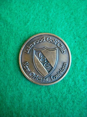 Lakewood Golf Club Ball Marker Metal Flat Putting Coin - New Orleans ...