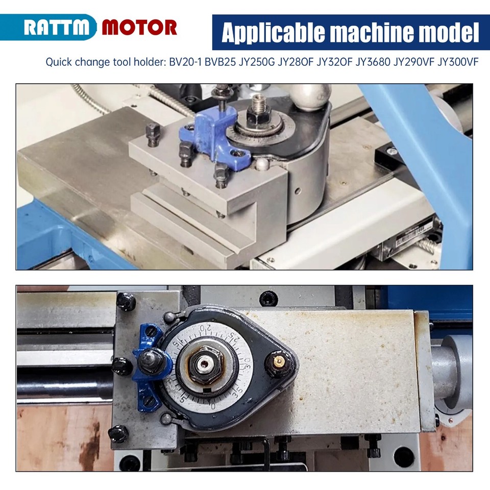 European-Style Quick Change Tool Post Kit Lathe Tool Holder Rest BV20-1 ...