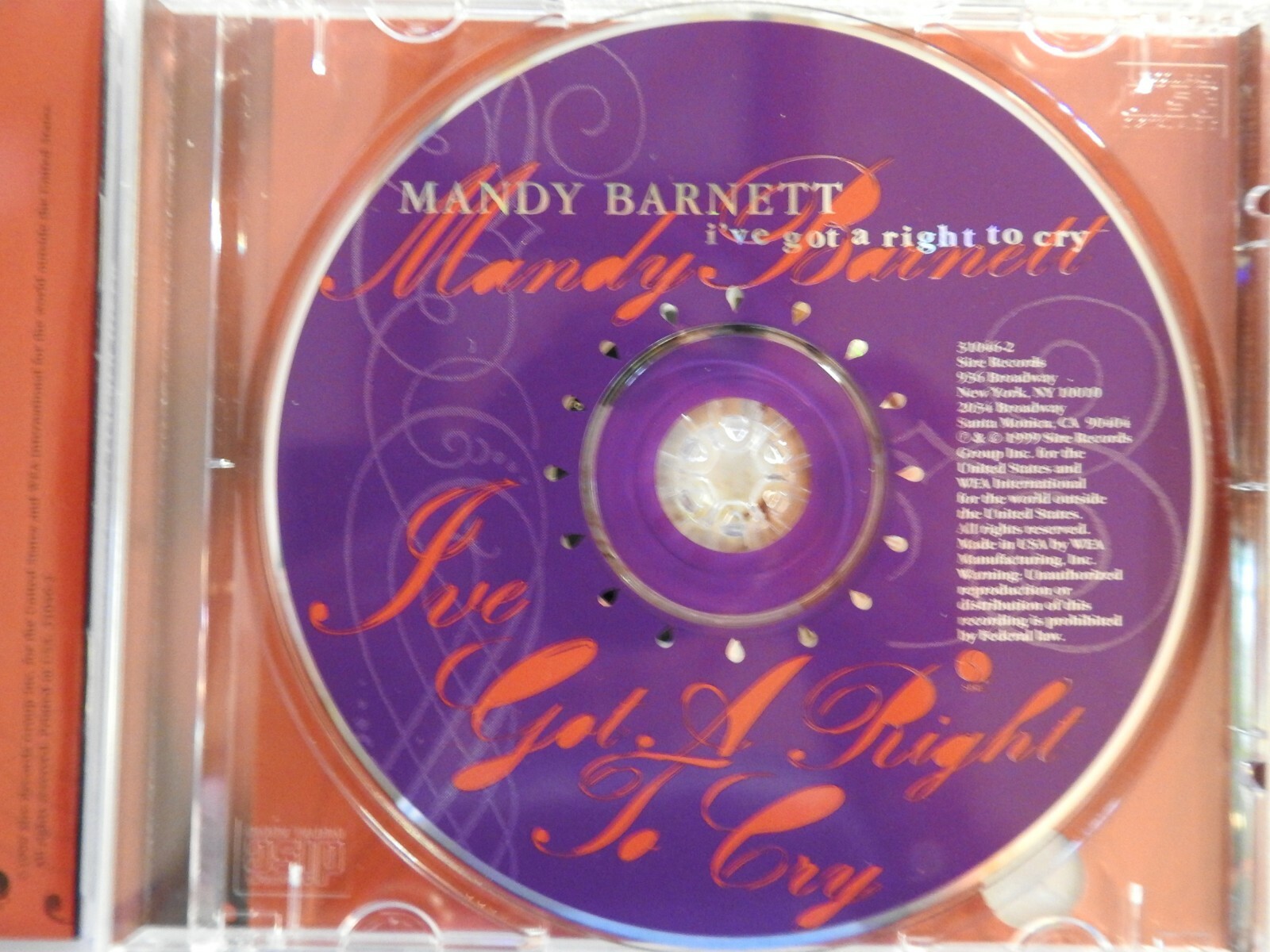 Mandy Barnett "I've Got a Right to Cry" BRAND NEW PROMO CD! NEVER ...