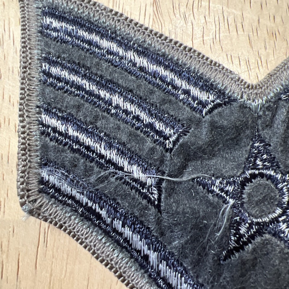 USAF Military Patch Staff Sergeant rank insignia E5 embroidered sew on ...