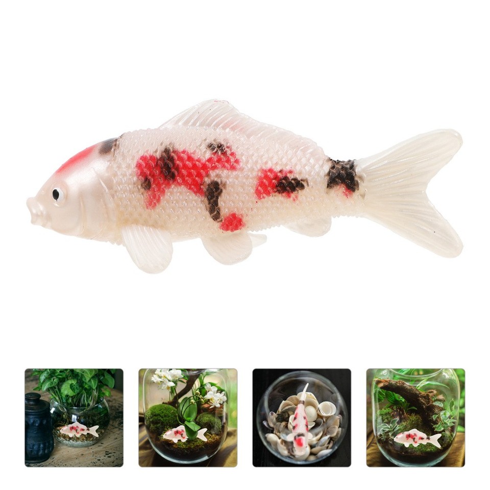 Artificial Goldfish Aquarium Fish Decor Mini Koi Fish Figurines Fish ...