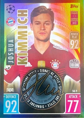 Topps Match Attax CL Extra 21/22 - Joshua Kimmich - Signature Style ...