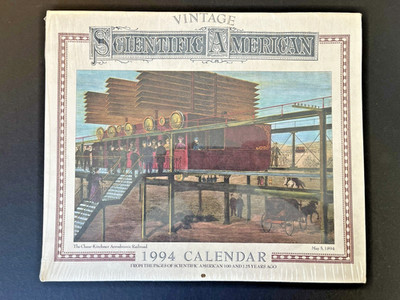 Vintage Scientific American Wall Calendar, 1994, SEALED, images from ...