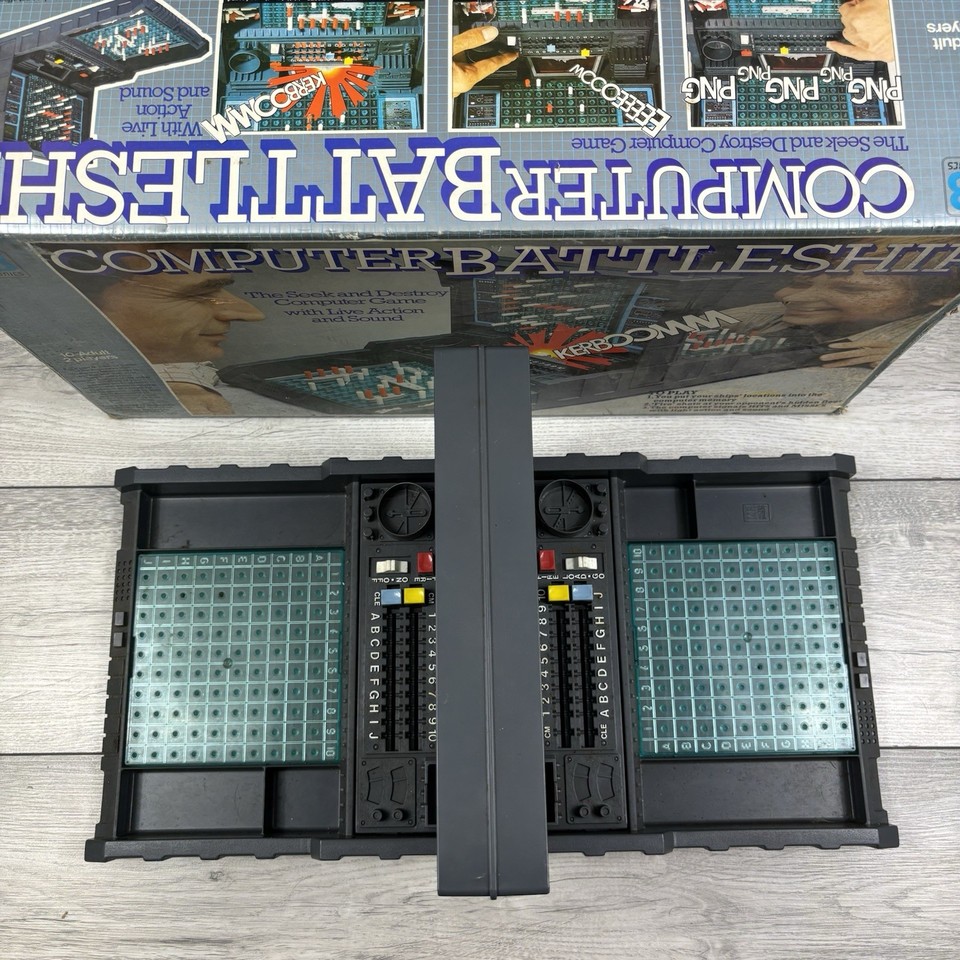 Computer Battleships MB Electronic Board Game Strategy 1977 Rare (PARTS ...