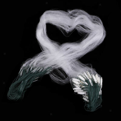 Clear Finished Fishing Net 3 Layers Float Fish Trap Small Mesh Gill ...