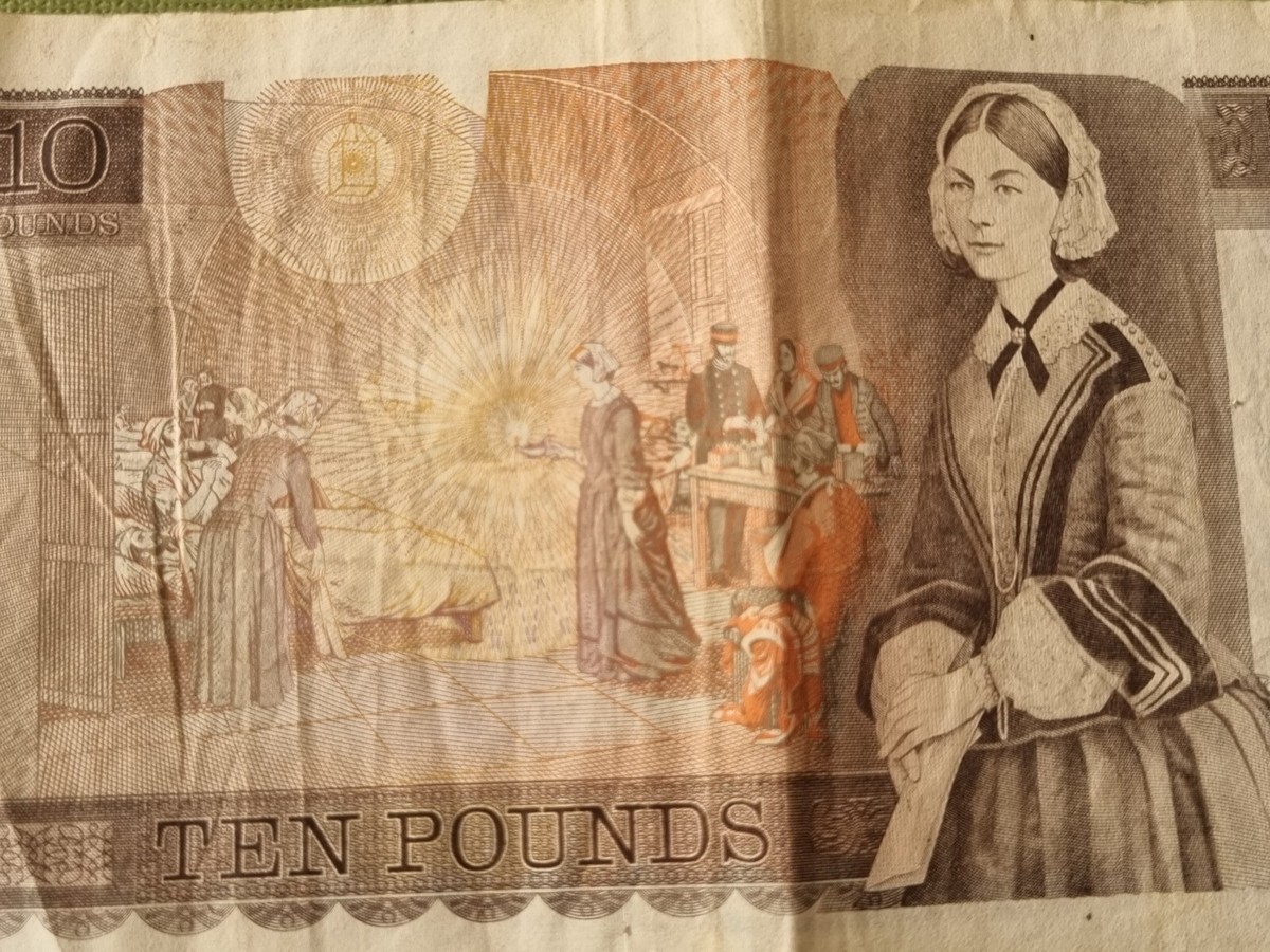 Old Ten Pound Note Florence Nightingale