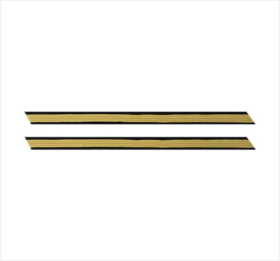 GENUINE U.S. ARMY SERVICE STRIPE: GOLD EMBROIDERED ON BLUE - FEMALE ...