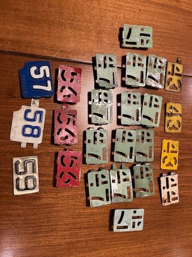 Connecticut License Plate - Metal Year Tabs Lot of 24 | eBay