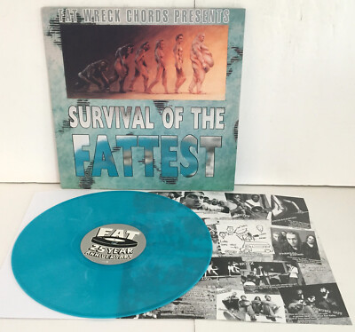Survival of the Fattest Lp AQUA VINYL Record STRUNG OUT NOFX NO USE FOR ...