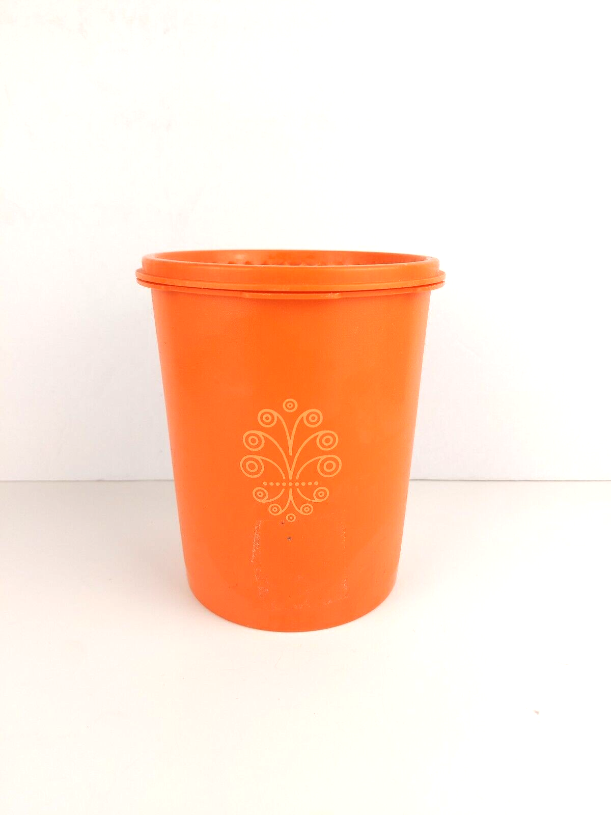 TUPPERWARE Harvest Orange Servalier Canister Container #809-5 with Lid ...