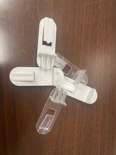 20pcs 5mm White Plastic Shelf Locking Support Clips for 3/4" Shelves | eBay