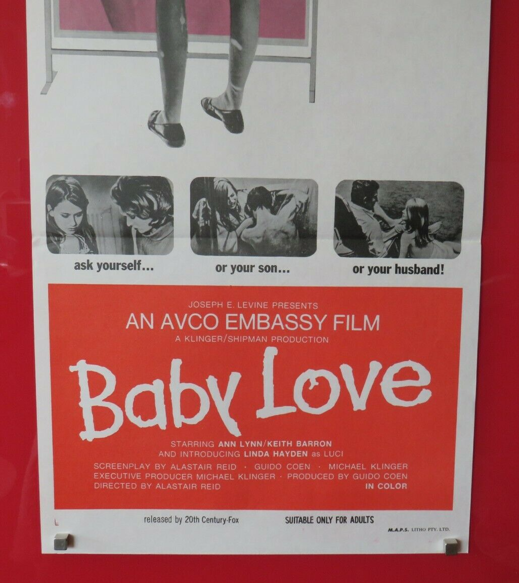 BABY LOVE ORIGINAL 1969 DAYBILL CINEMA MOVIE FILM POSTER Diana Dors 60's | eBay
