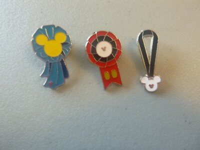 Disney Pins - 3 Pins - 3 different Hidden Mickey Ribbons | eBay