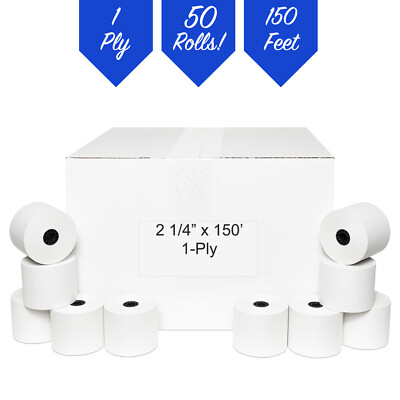 Calculator Adding Machine 1-ply Paper Rolls 2 1/4 X 150' 50 Rolls | eBay