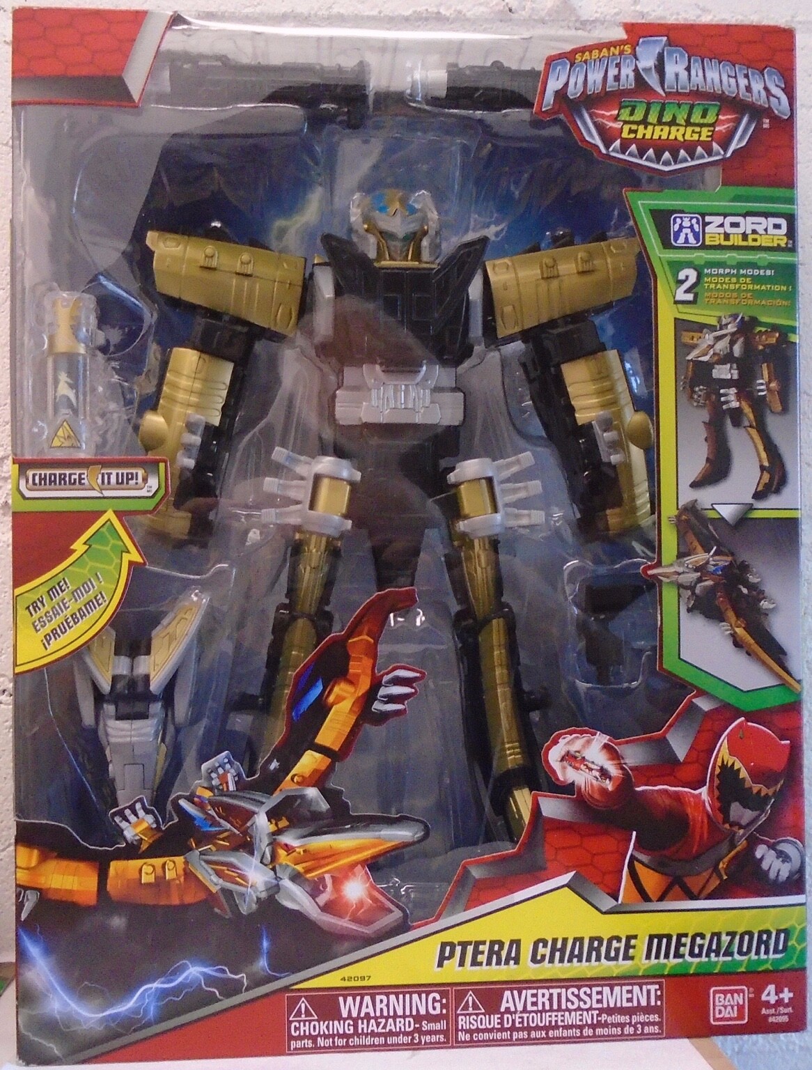 Power Rangers Dino Charge Ptera Charge Megazord Morph Zord Builders ...
