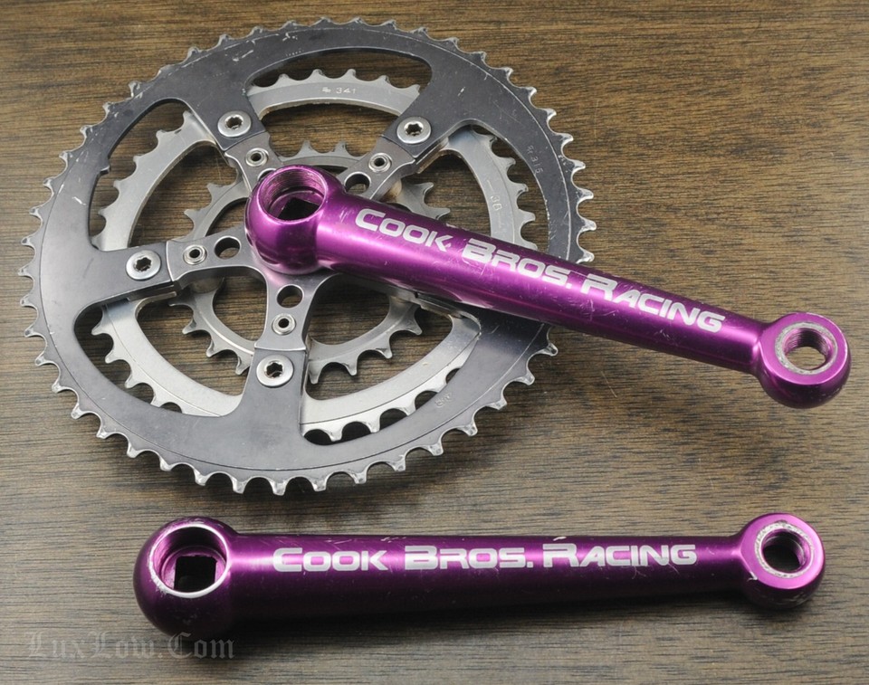 Vintage Cook Bros. Racing Mountain Bike CRANKS 175mm Purple MTB Cruiser ...