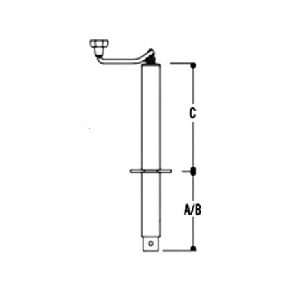 Redneck Trailer 155033 Bulldog 2 K Topwind A Frame Jack 15in Lift | eBay