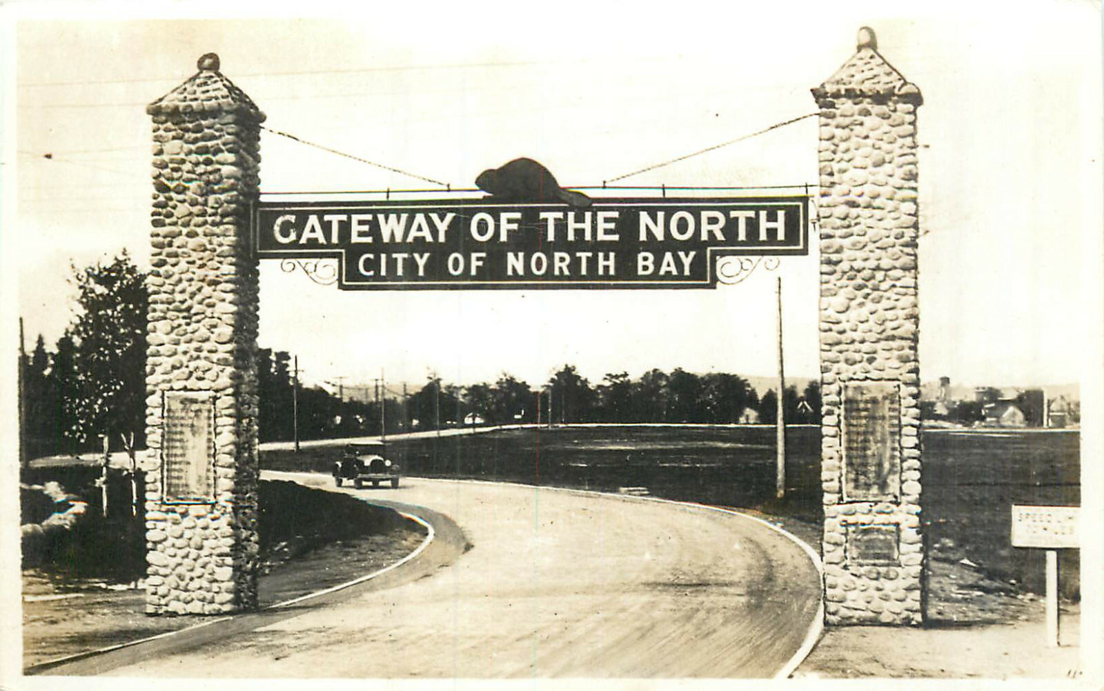 ONTARIO, CANADA CITY OF NORTH BAY GATEWAY OF THE NORTH - OLD REAL PHOTO ...