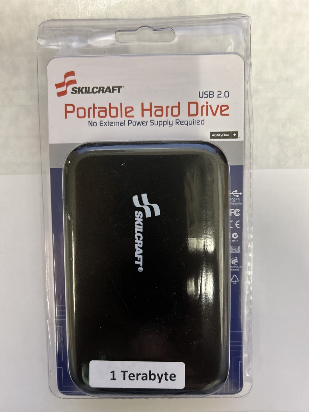 SKILCRAFT External Hard Drive: 1 TB Capacity, USB 2.0, | eBay