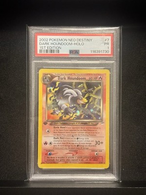 Pokémon Dark Houndoom 1st Edition Neo Destiny PSA 1 !POP 2! | eBay