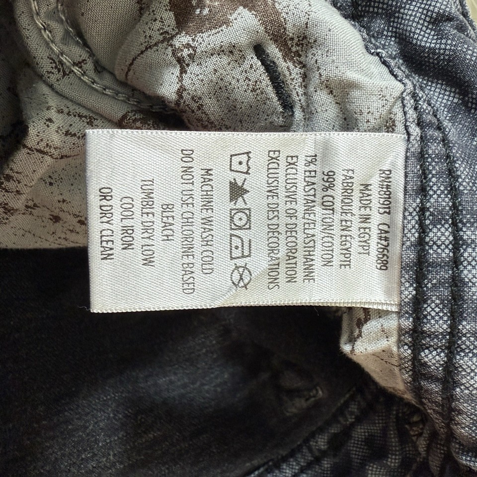 Robert Graham Jeans Men’s Sz 33 Actual 32.5x30 Black Denim Straight Leg ...