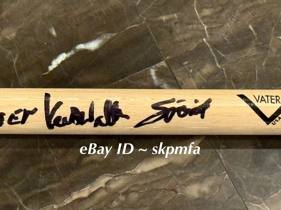 BREAKING BENJAMIN Band Signed Drumstick Tour 2024 💯 Official Autograph ...