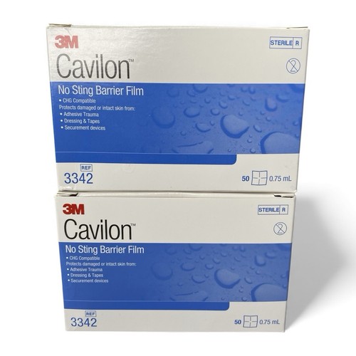 3M Cavilon No Sting Barrier Film Wipes 50 x 0.75ml (3342) Lot Of 2 ...