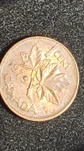 EXTREMELY RARE COIN 1979 DDO FOLDED EDGE UNCLEANED CANADIAN PENNY ...
