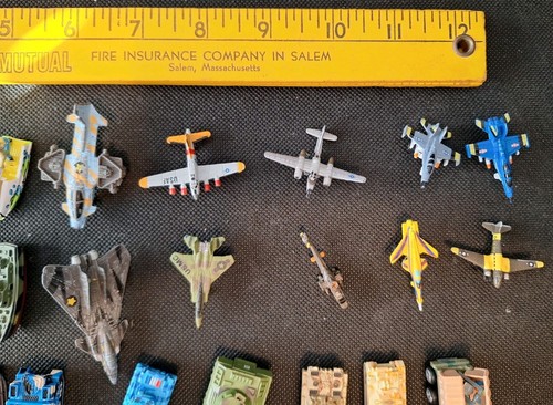 Micro Machines Military Lot of 43, Tanks, Helicopters, Watercraft ...