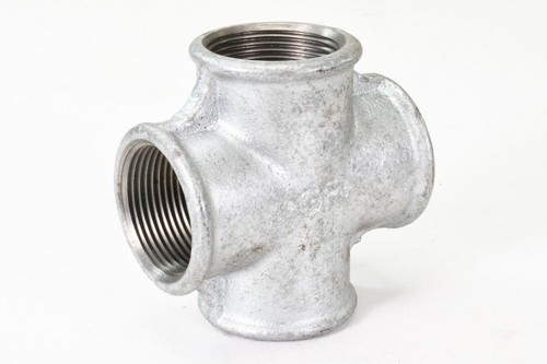 GF 1 1/4", Cross tube 1 1/4" with 4 internal threads galvanized #A6-33 ...