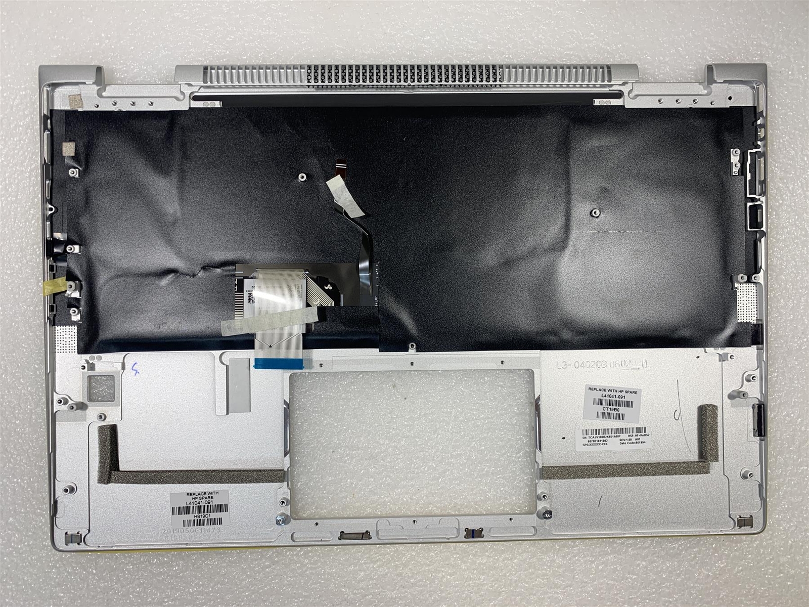 HP EliteBook x360 1040 G5 L41041-091 L41040 Norwegian Keyboard Palmrest ...