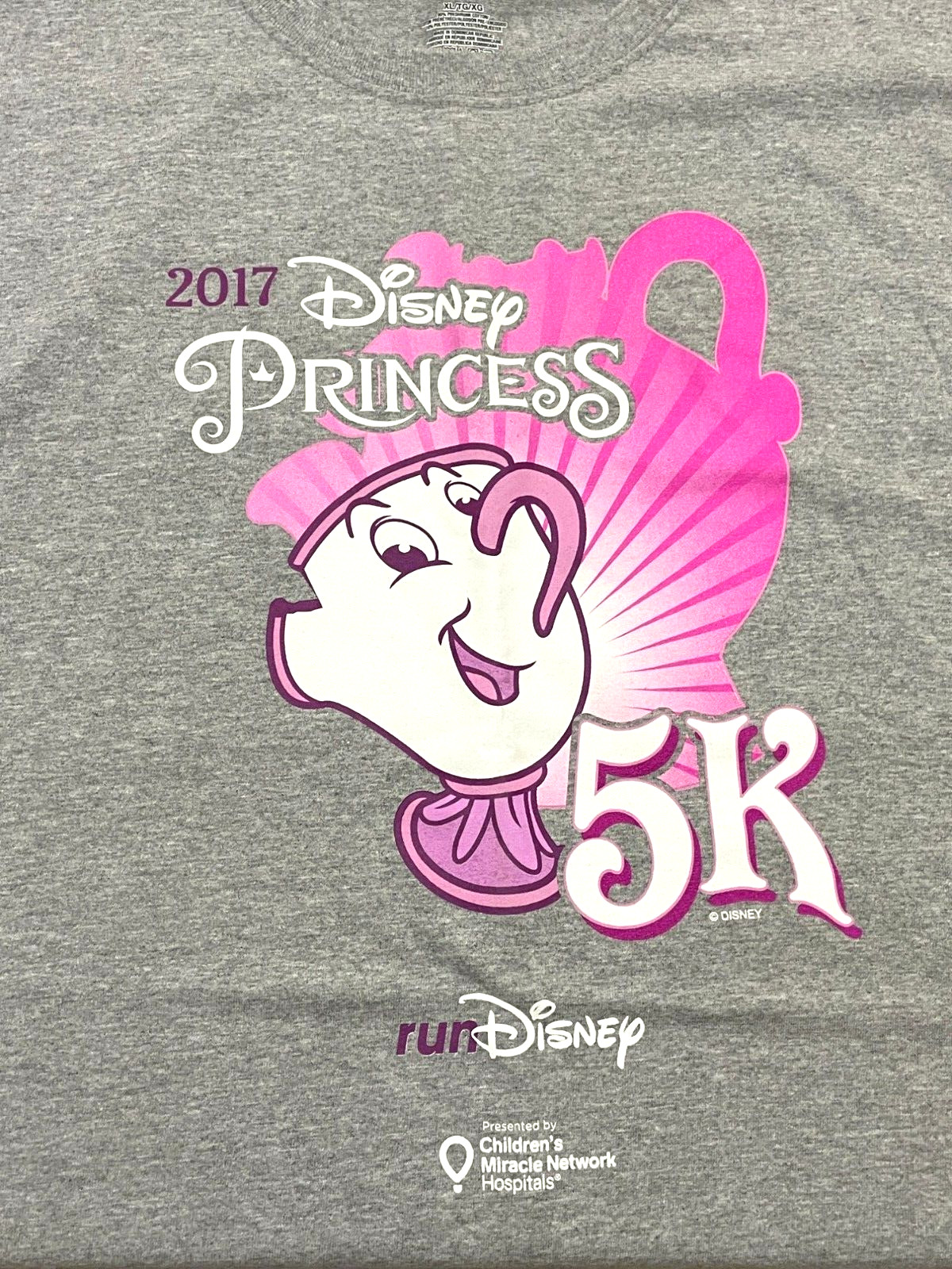 2017 runDisney Disney Princess 5K Race Mens T Shirt … - Gem