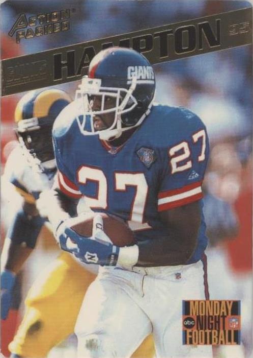 1995 Action Packed Monday Night Football Rodney Hampton #8 for sale | eBay