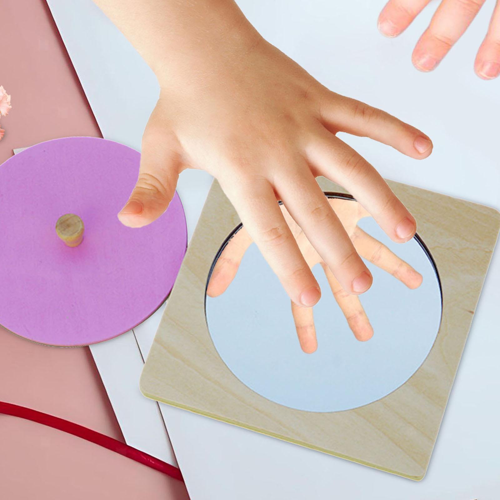 Baby Mirror Sensory Toys Montessori Mirror Puzzle for Kids Toddler ...