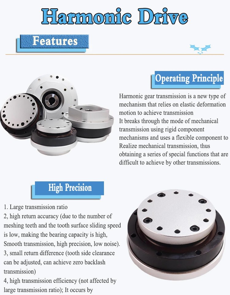 Micro Harmonic Drive Strain Wave Gear Robot Arm Precision Harmonic ...