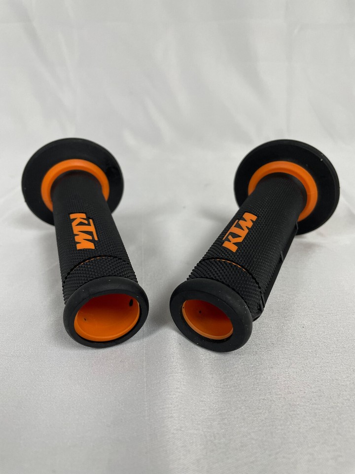 2008-2015 KTM 65 SXS OE Black Orange Dual Compound Open-End Grips ...