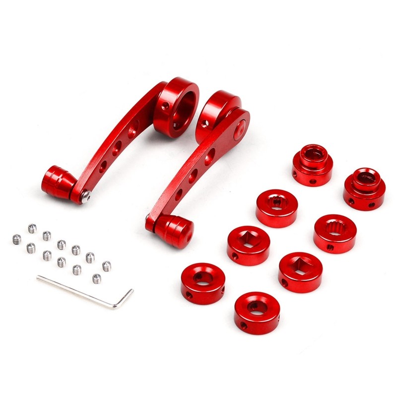 Window Crank Handle Winder Car Wagon Door Kit 0.4" Round Square with 16 ...