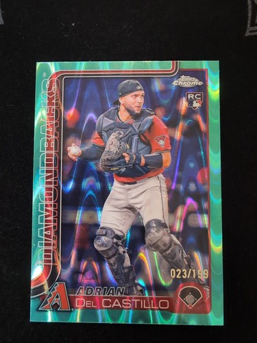 2025 Topps Chrome Baseball Adrian Del Castillo Green Wave Rc! #23/199 ...