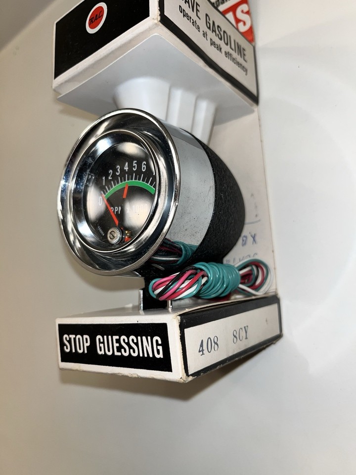 NOS Vintage #408 RAC Tach Tachometer Hot Rat Rod Custom NEW H Modified ...