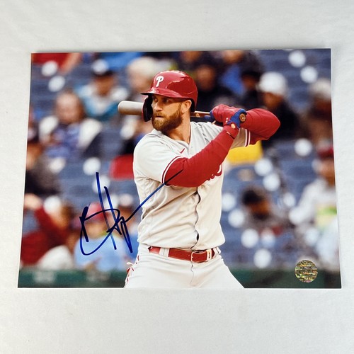 Bryce Harper #3 Philadelphia Phillies Autographed Photo COA 8.5x11 ...