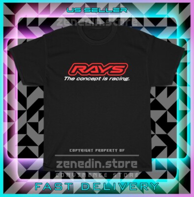RAYS Racing Wheels The Concept is Racing Logo Men's T-Shirt American ...