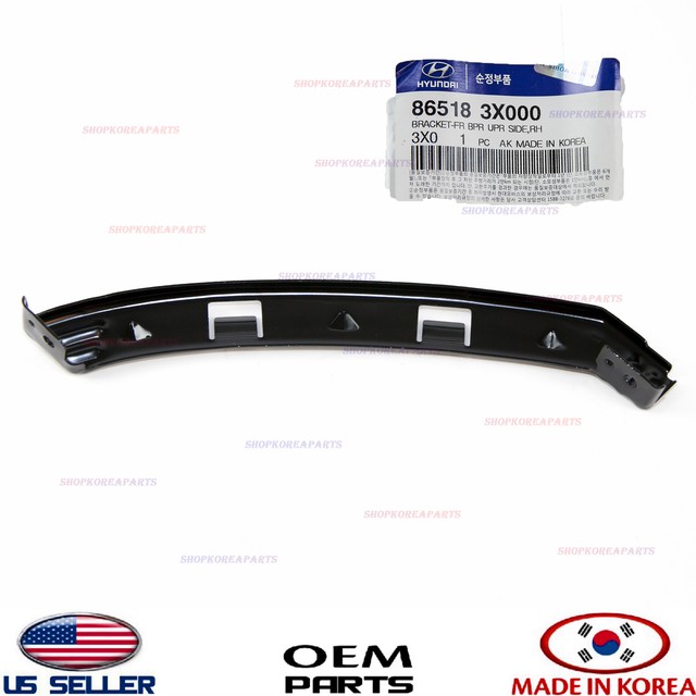 BUMPER FRONT UPPER BRACKET RIGHT GENUINE!!! ELANTRA SEDAN 2011-2016 ...