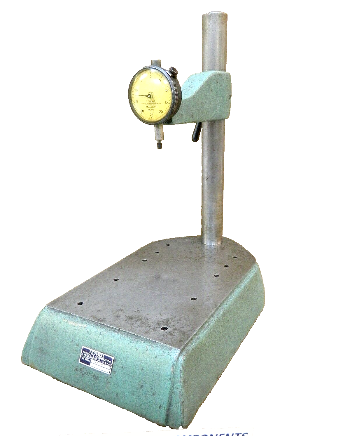 MAHR FEDERAL NB60 Gauge Stand With Indicator C71 .0005 X .125" Stroke ...