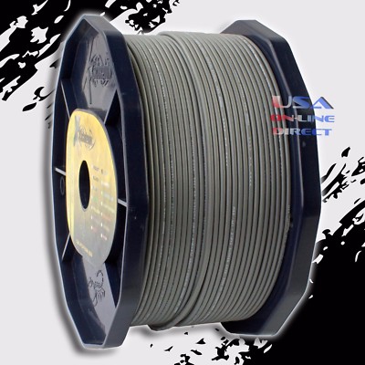 GRAY 16 Gauge AWG 100% OFC Copper 400ft. Stranded Primary Remote Wire ...