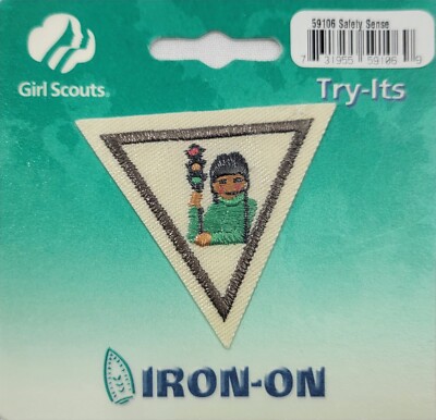 Girl Scouts Iron-On Safety Sense GS Try-Its Fun Patches Badges Crests ...