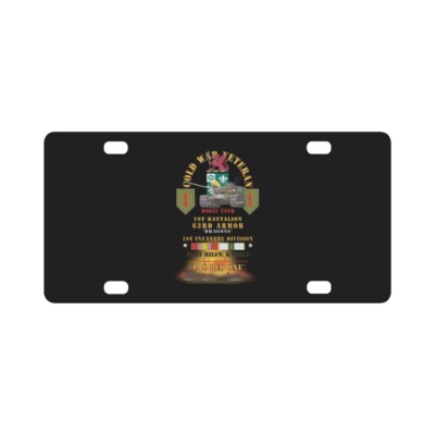 License Plate -Army - Cold War Vet - 1st Bn 63rd Armor - 1st Inf Div ...