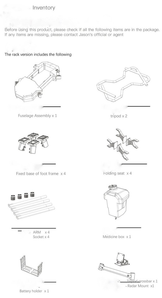 FULL SET Farming 16L 20L Agriculture Drone Sprayer Agricole UAS ...